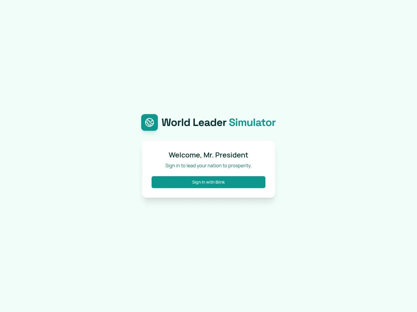 World Leader Simulator