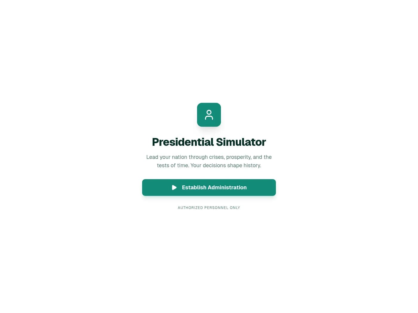 Presidential Simulator