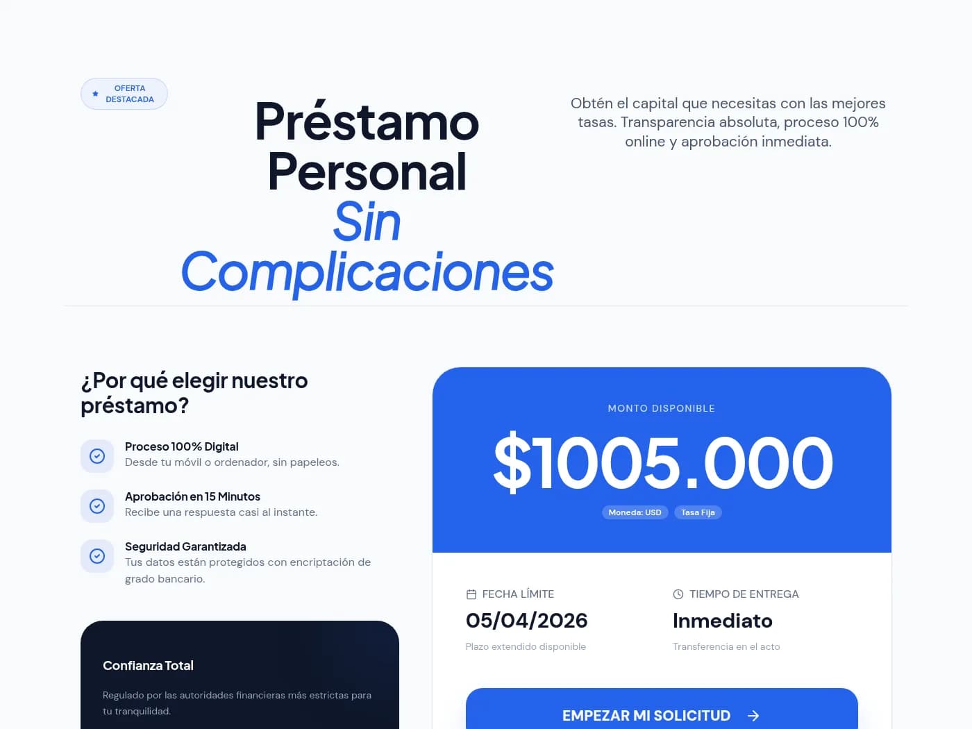 Préstamo Destacado Web