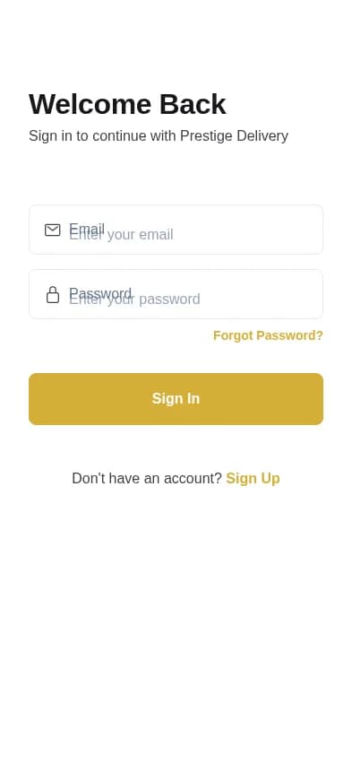 Prestige Delivery App