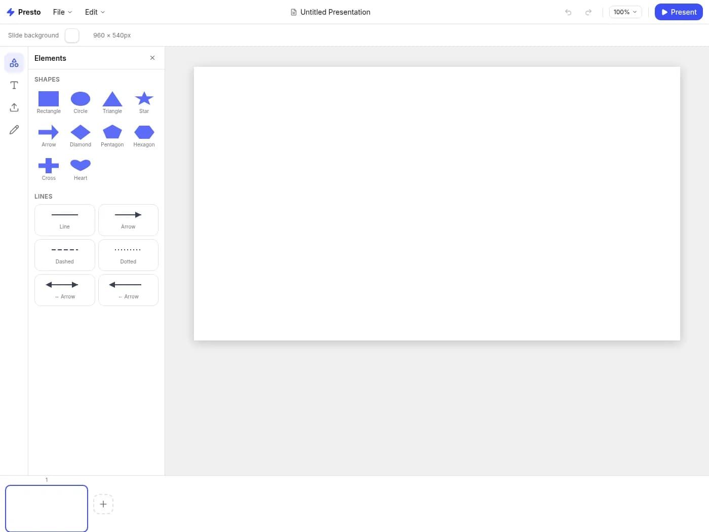 Presto Presentation Builder