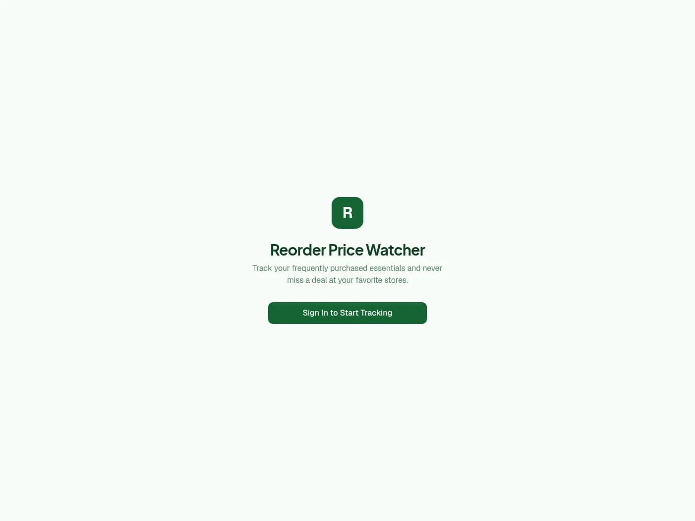 Reorder Price Watcher