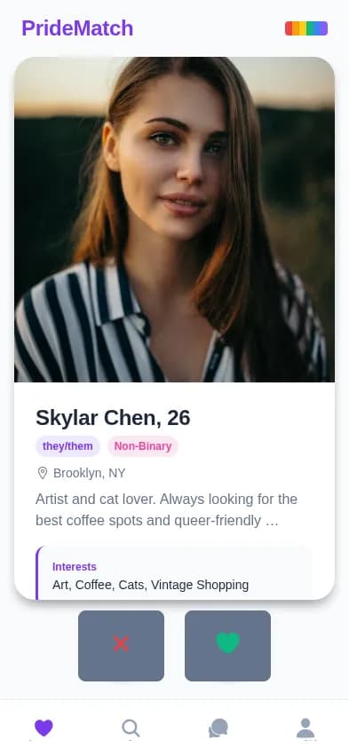 PrideMatch Dating App