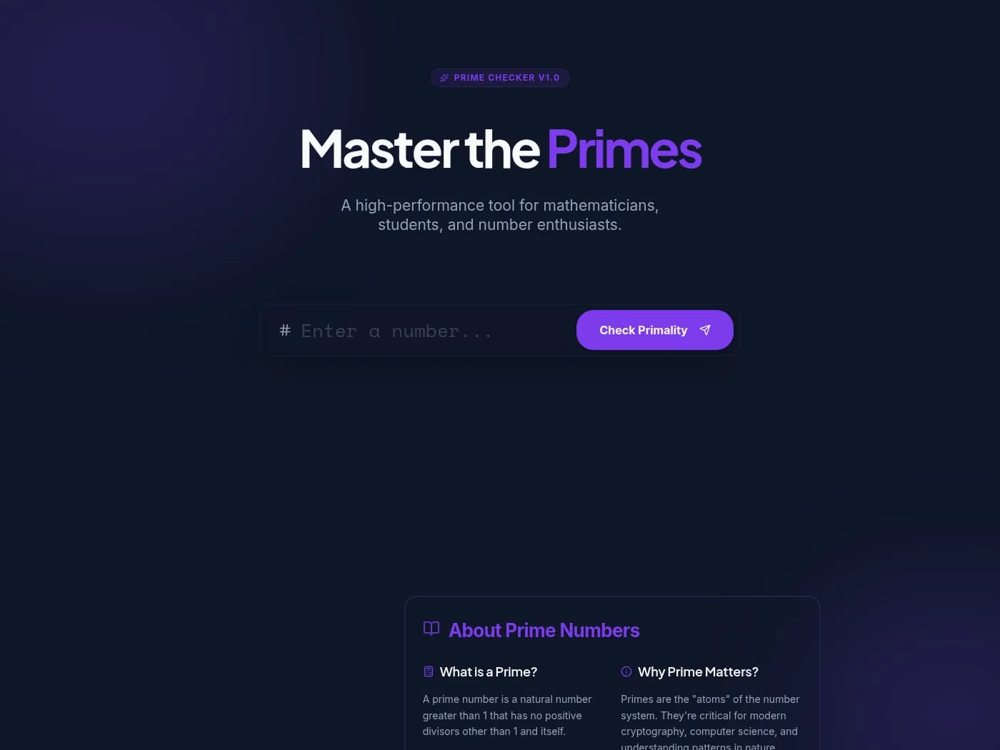 Prime Checker