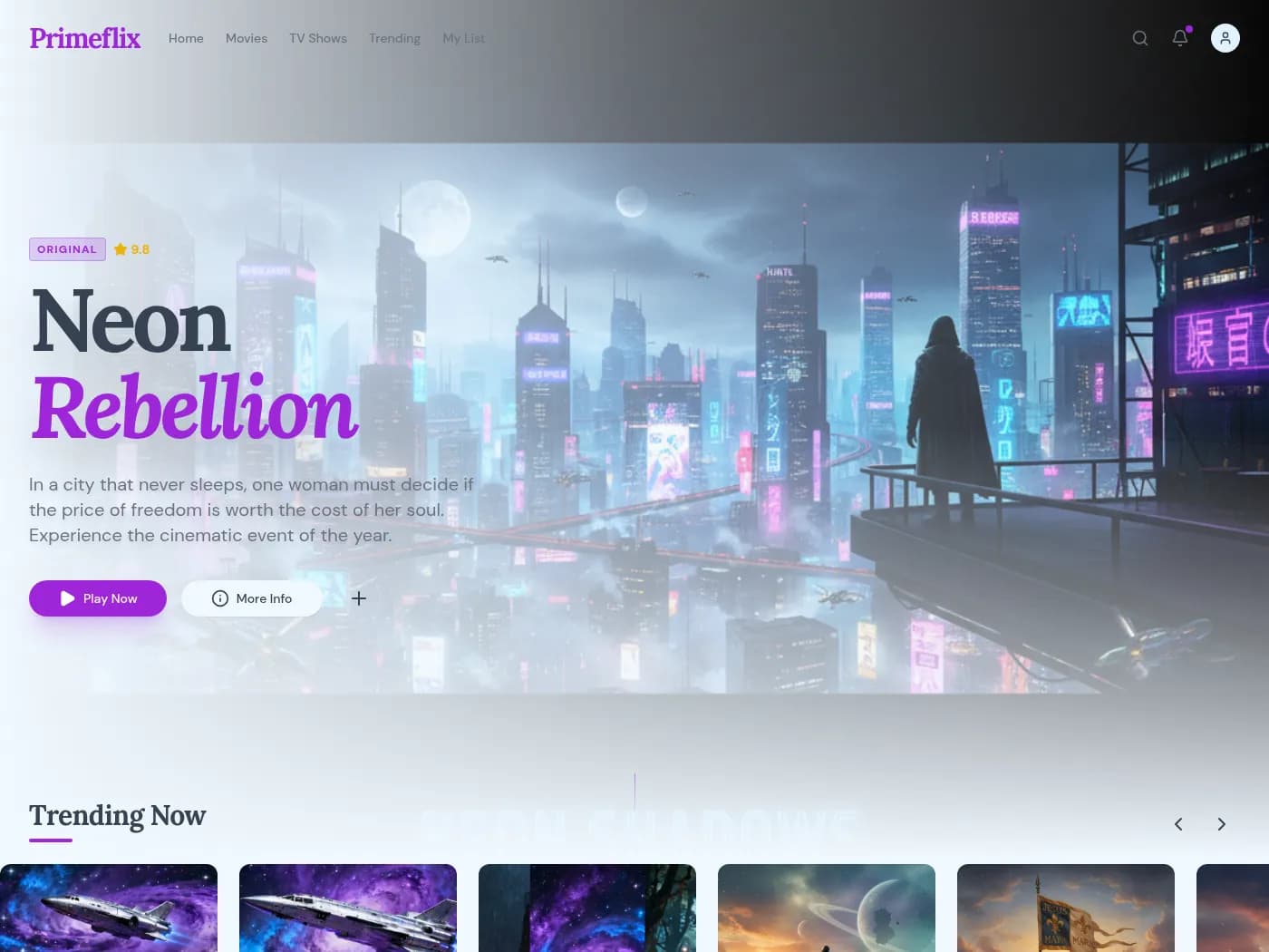 Primeflix Astro Landing