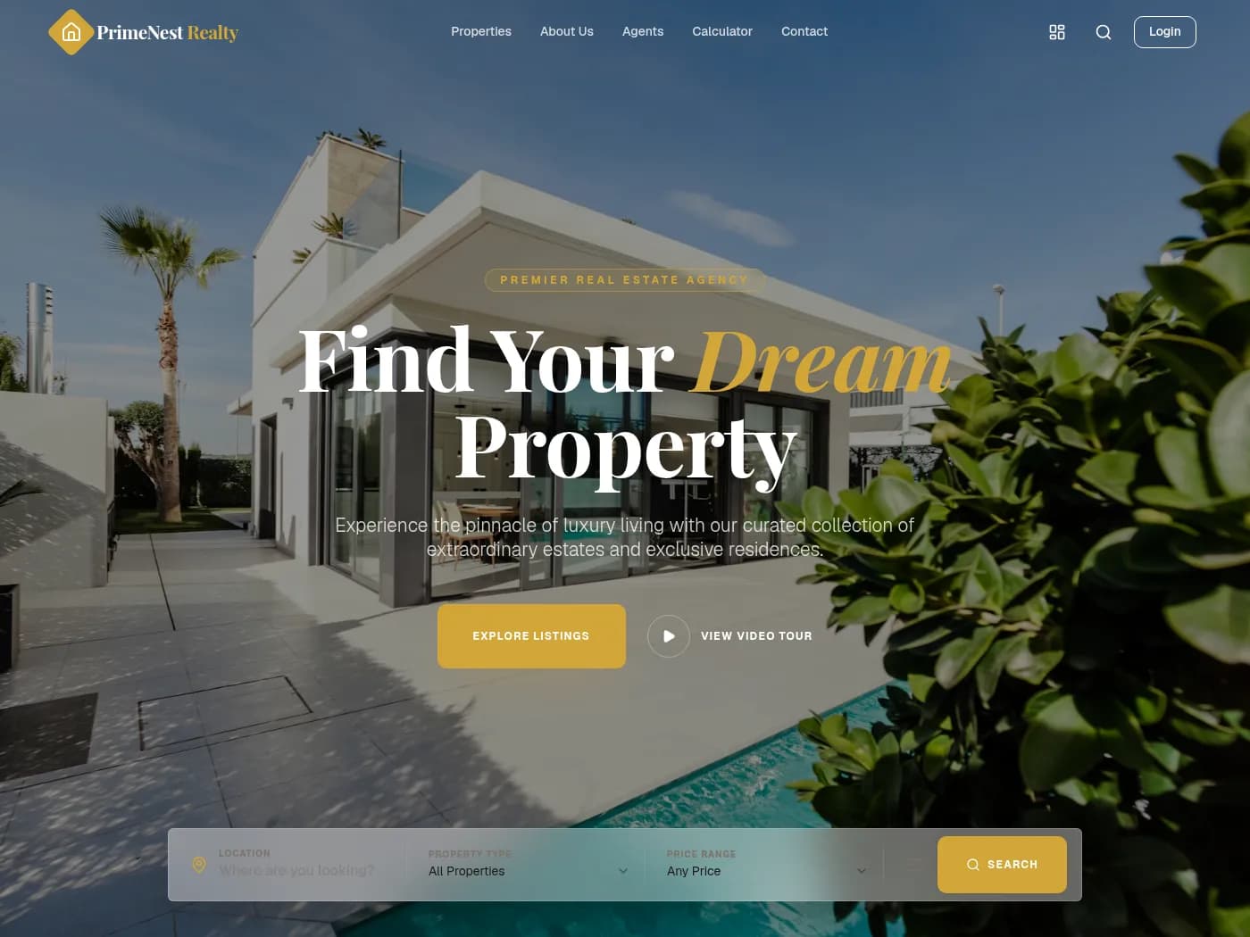 PrimeNest Realty Luxe Site