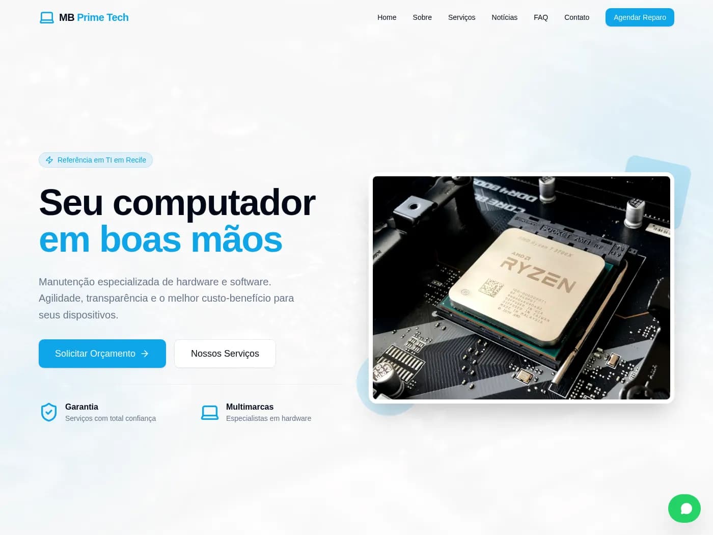PrimeTech Web Presence