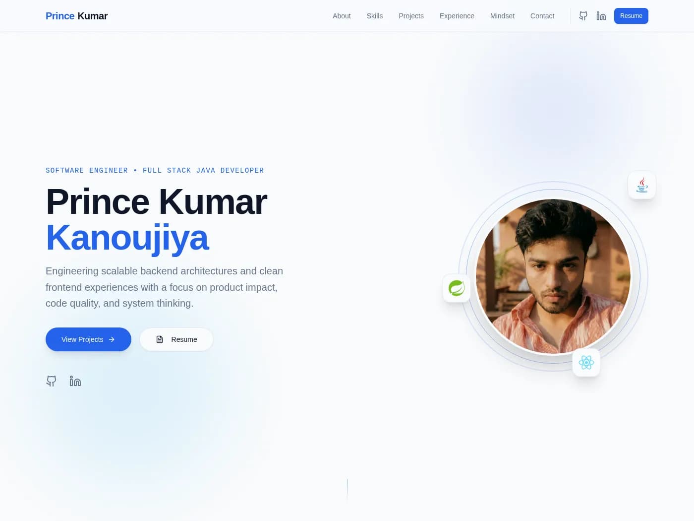 Prince Kumar Portfolio