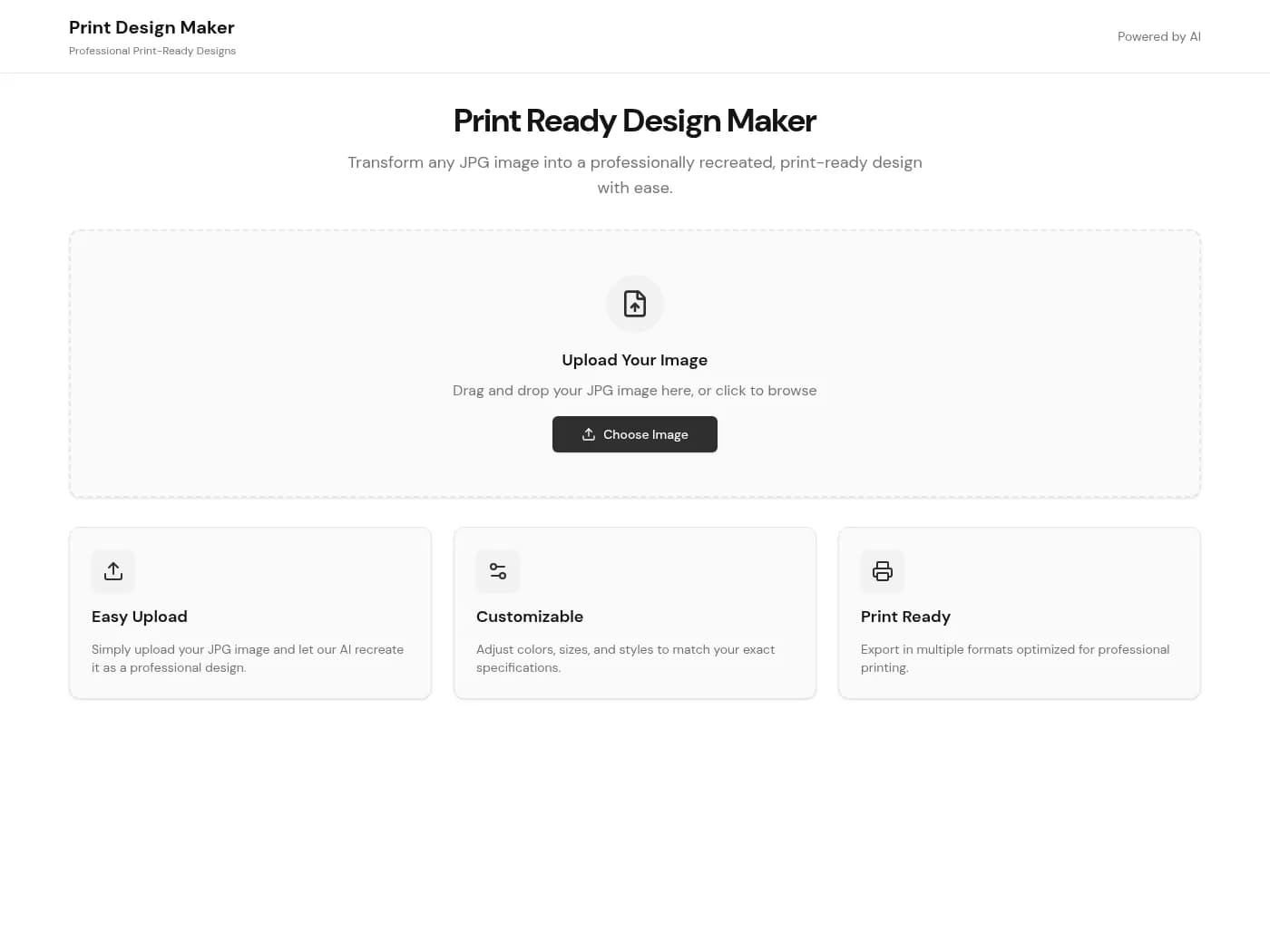 Print Ready Design Maker