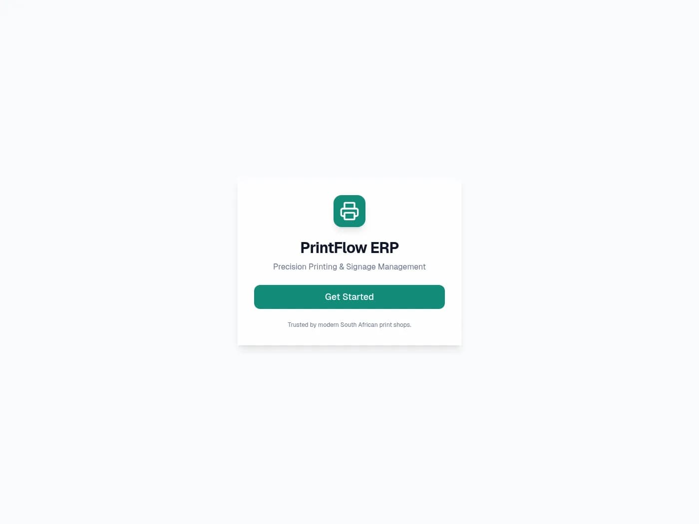 PrintFlow ERP