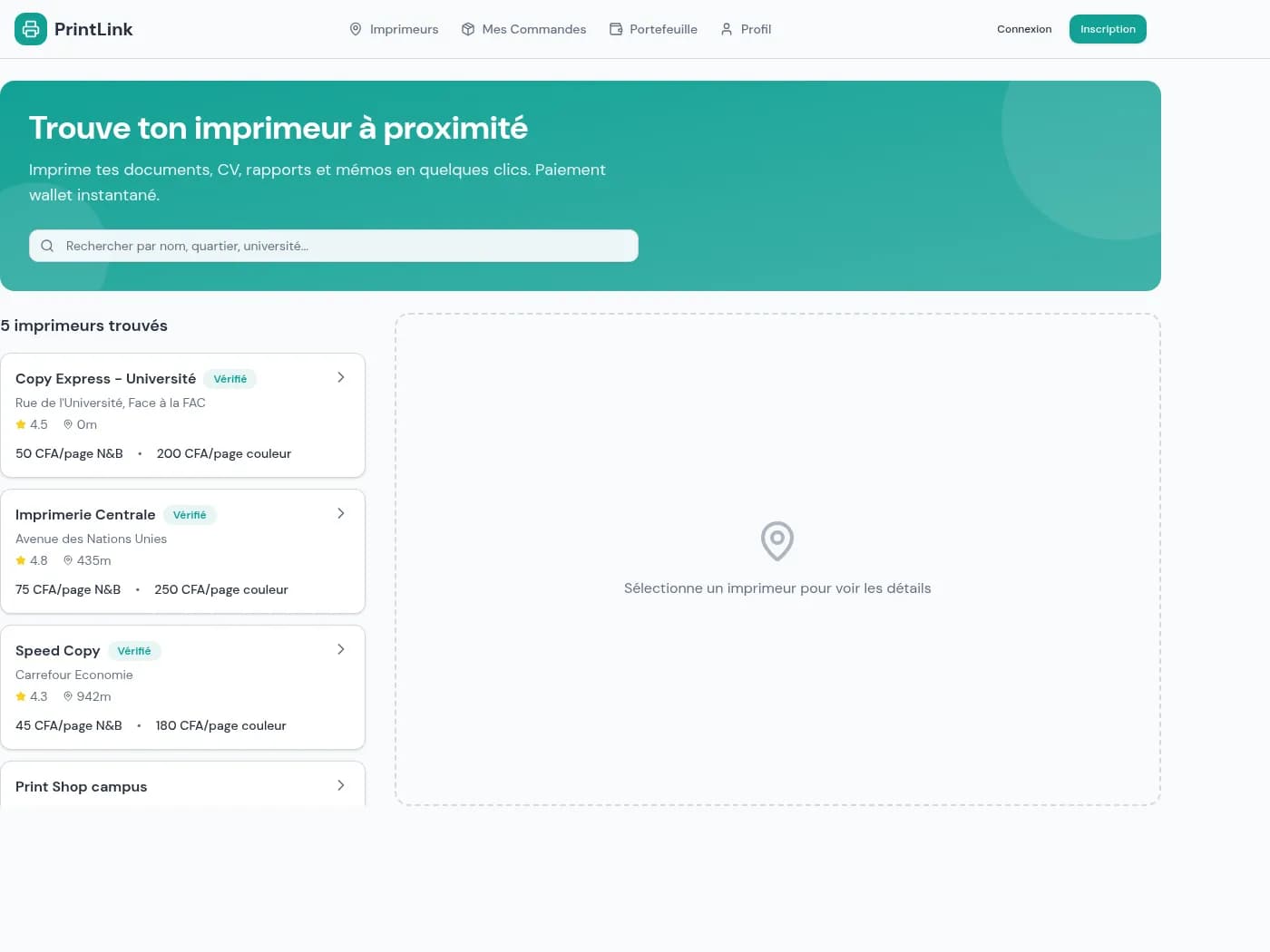 PrintLink Student Portal