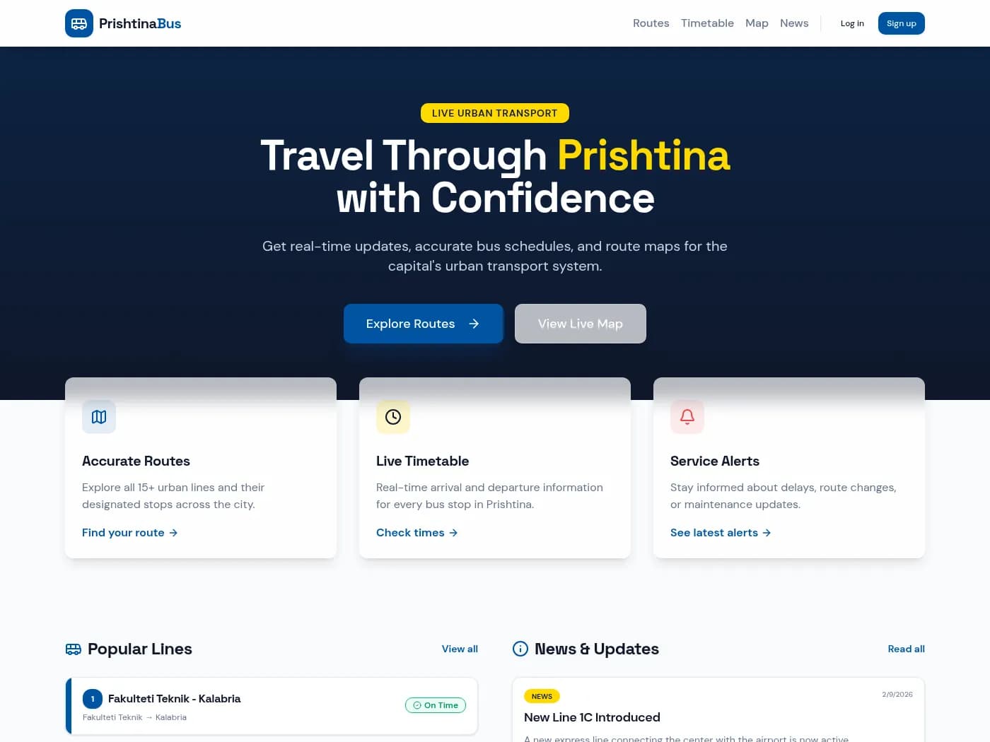 Prishtina Bus Dashboard