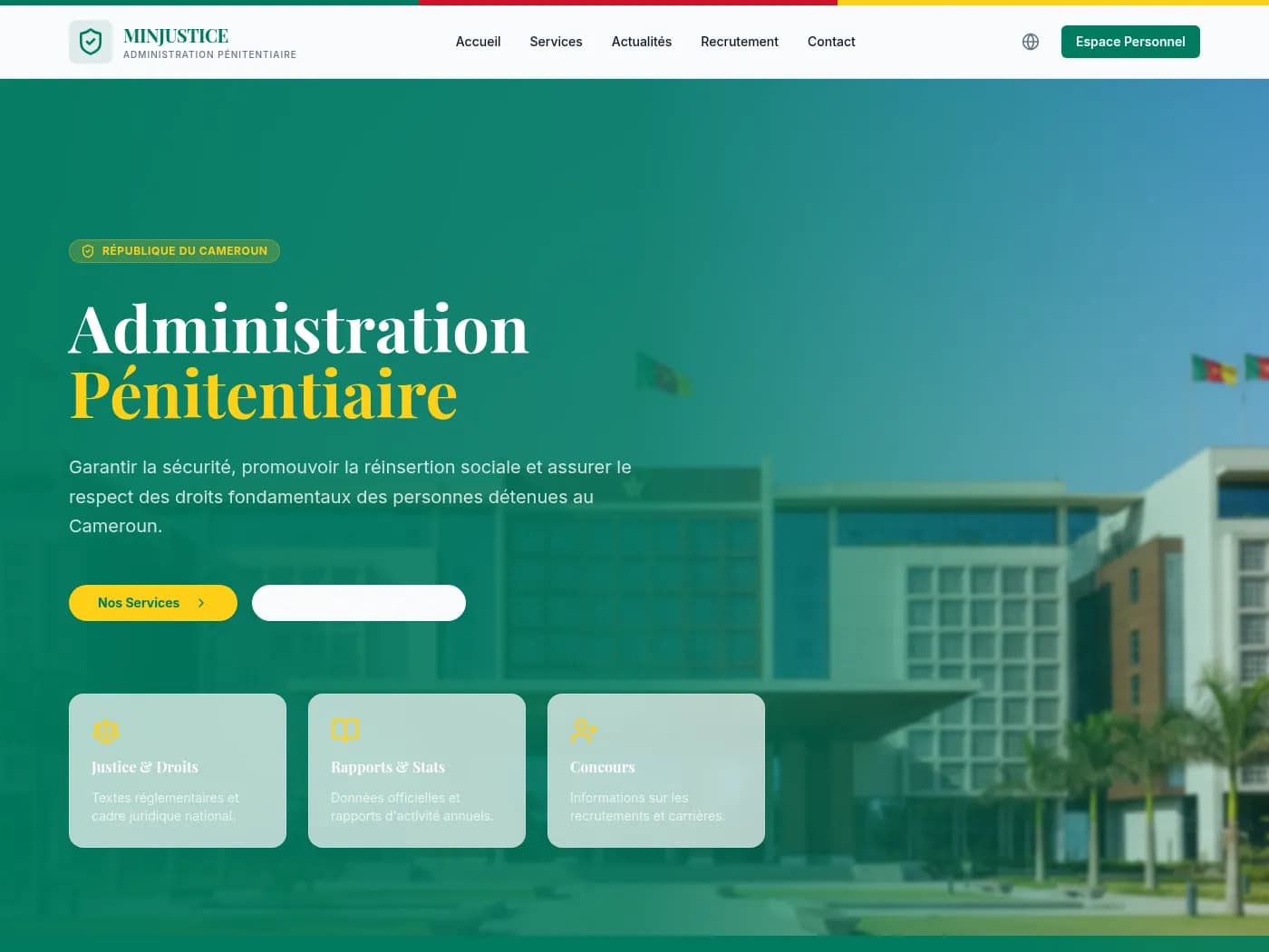 Cameroun Prison Admin Site