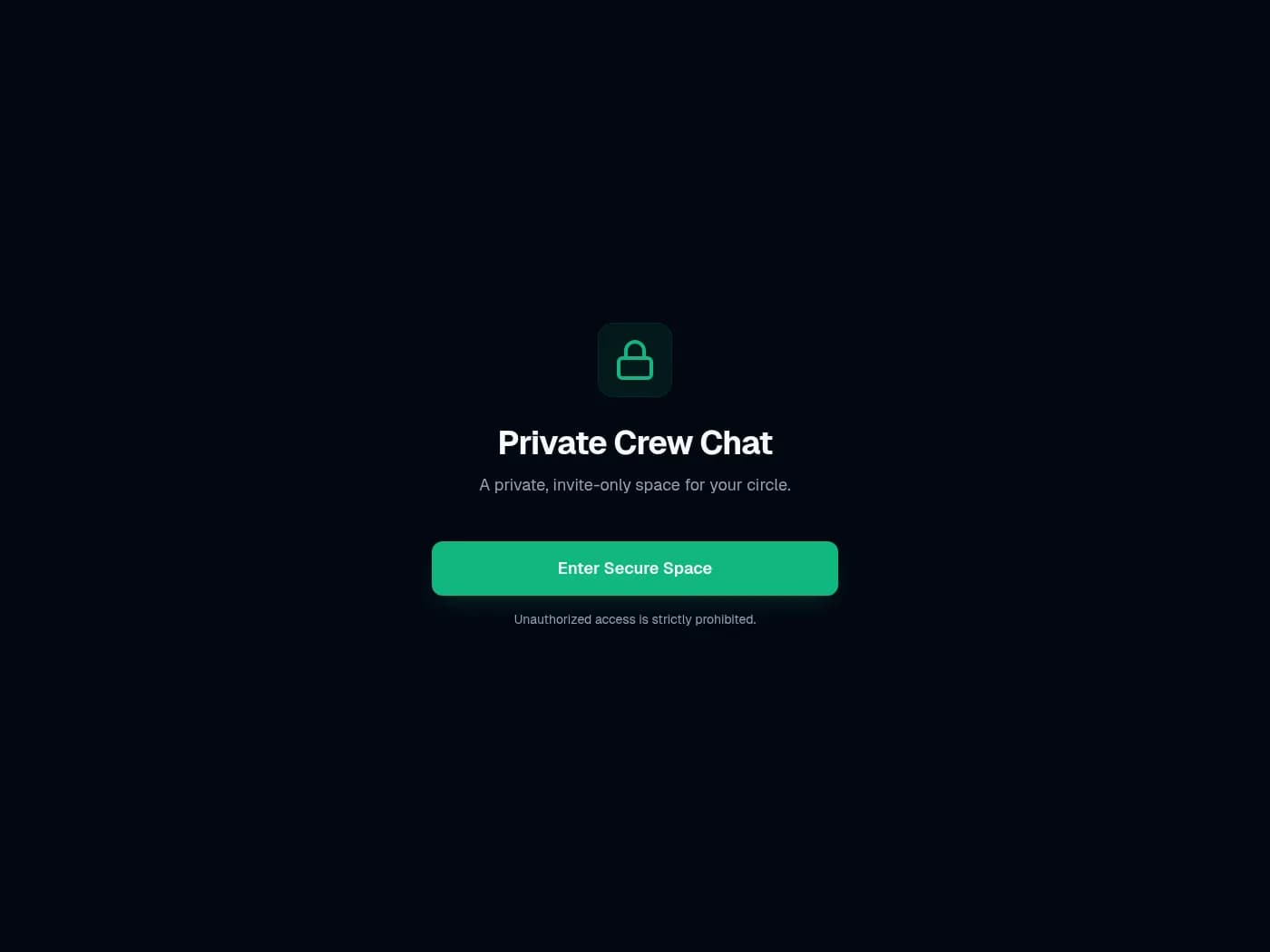 Private Crew Chat
