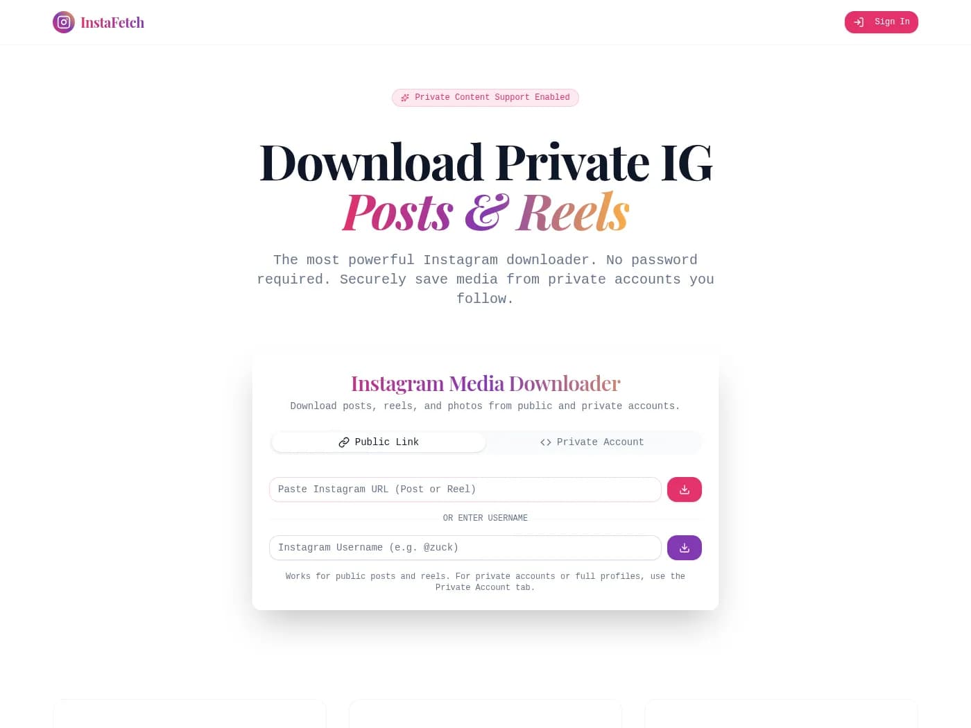 Private IG Downloader