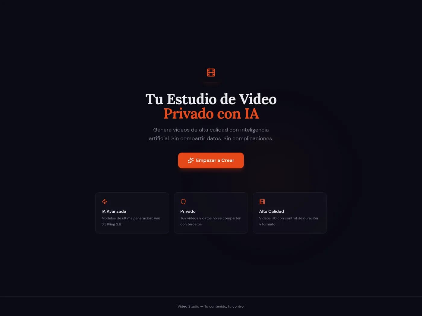 Private Video Studio