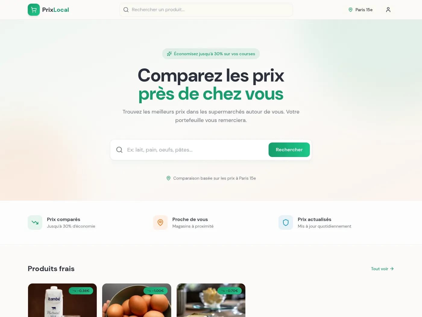 PrixLocal Comparer