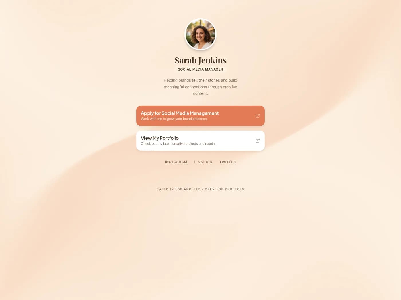 Pro Link-In-Bio Page