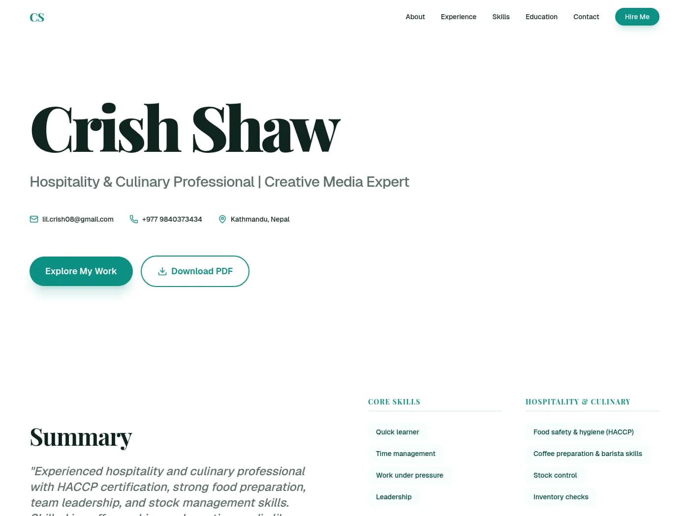 Pro Resume Showcase