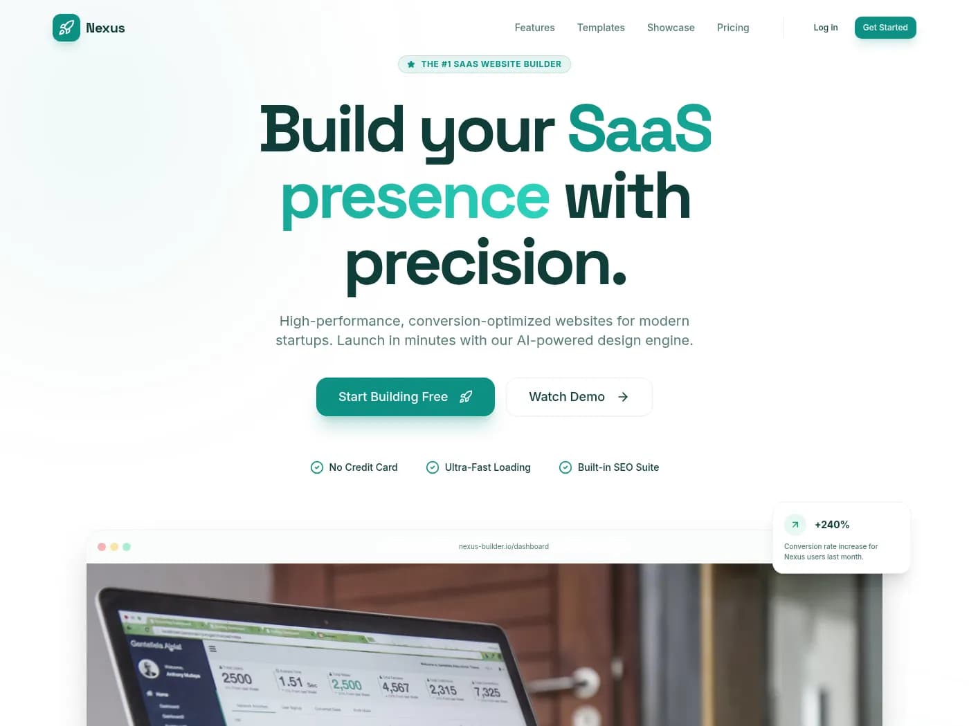 SaaS Website Builder Pro