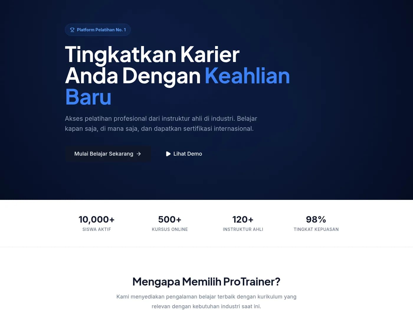 ProTrainer Web Portal