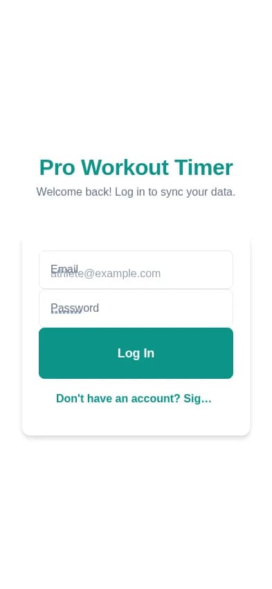 Pro Workout Timer