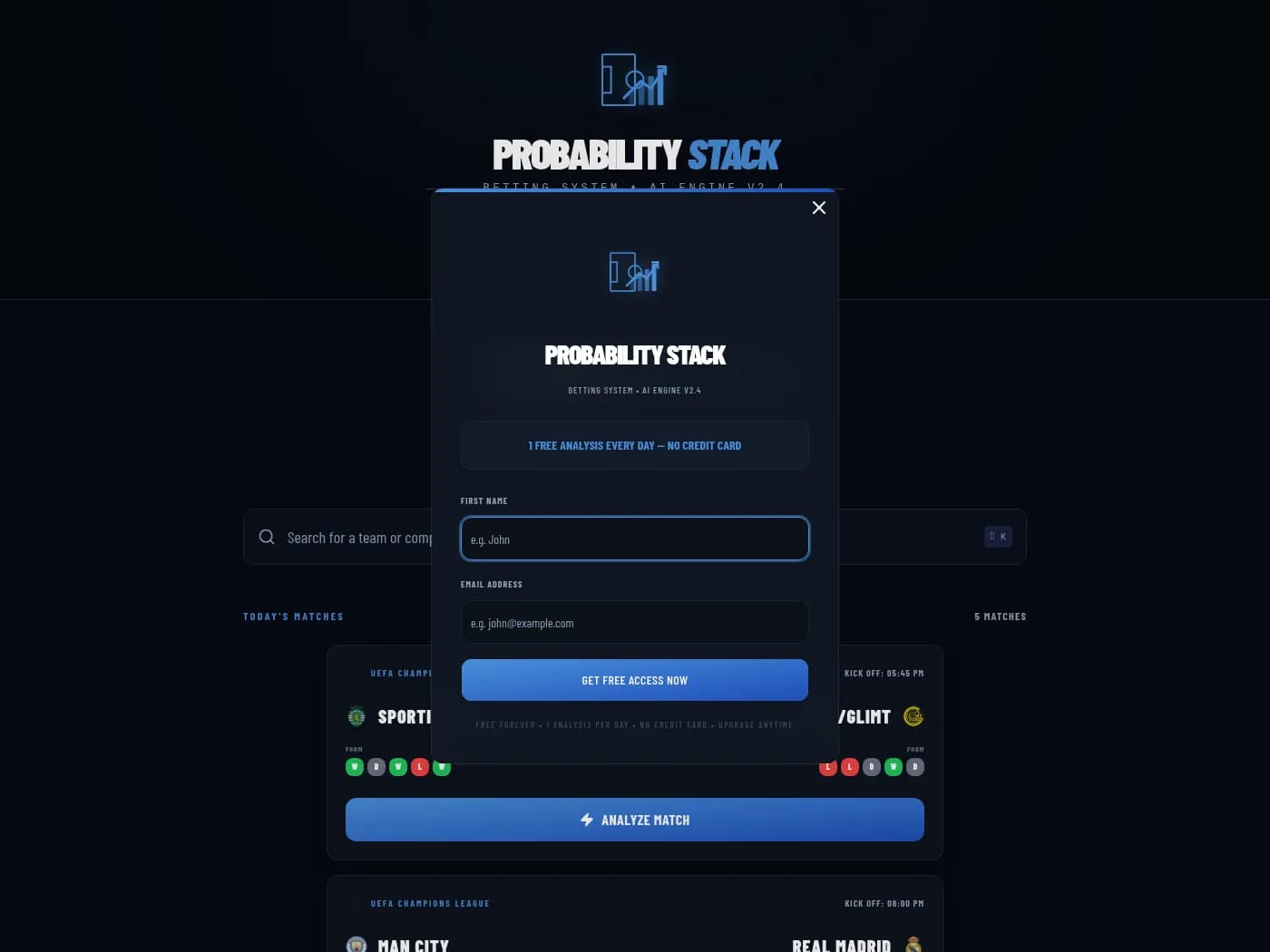 Probability Stack Analyzer
