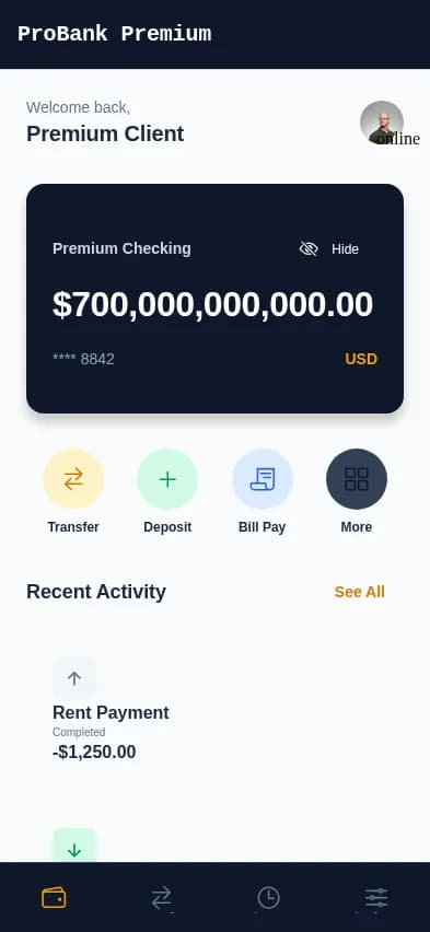 ProBank Simulator
