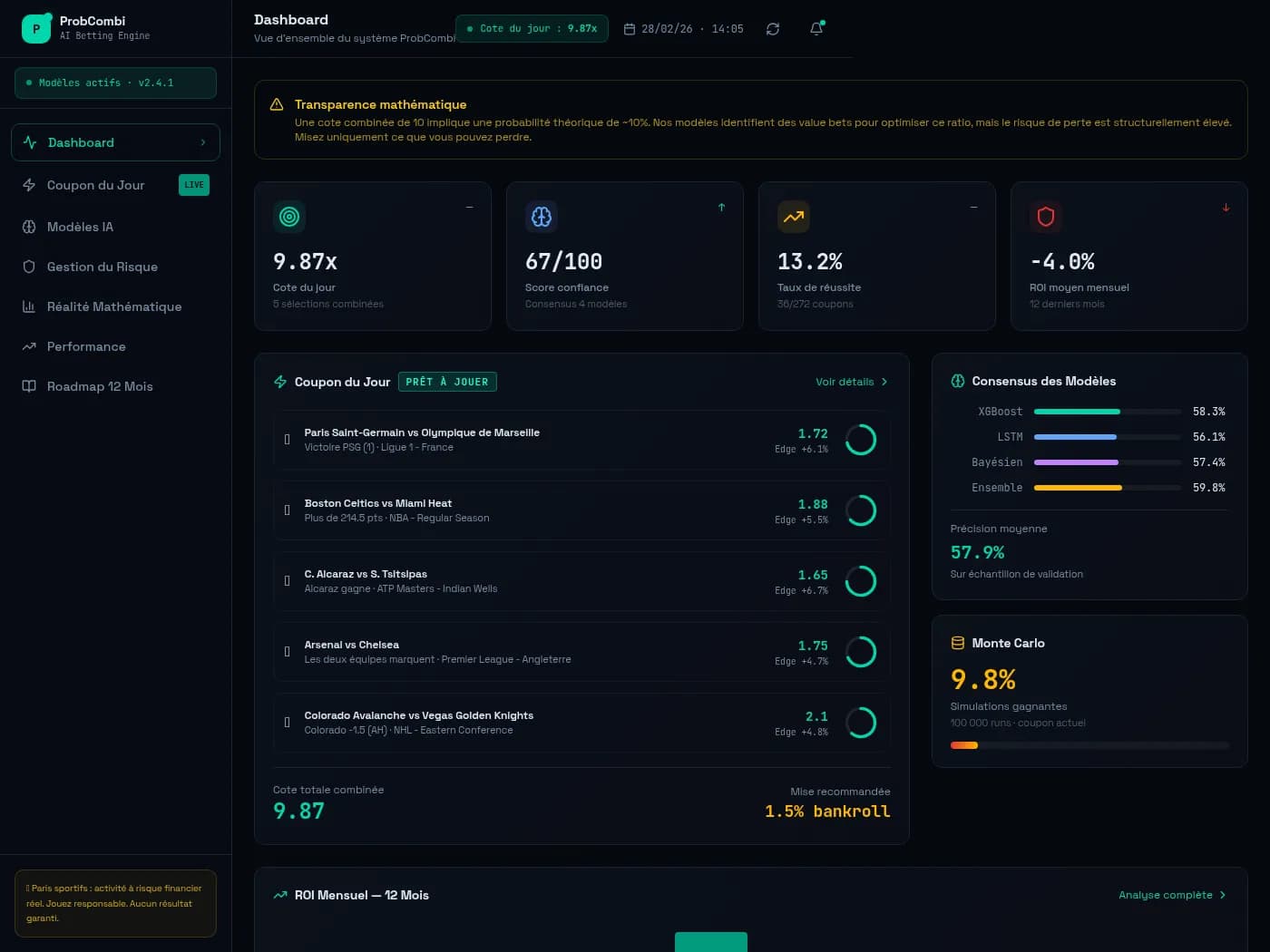ProbCombi AI Betting App