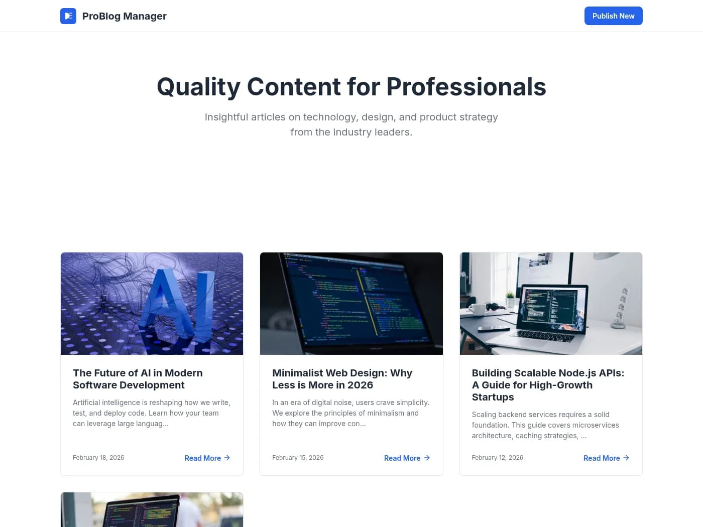ProBlog Manager
