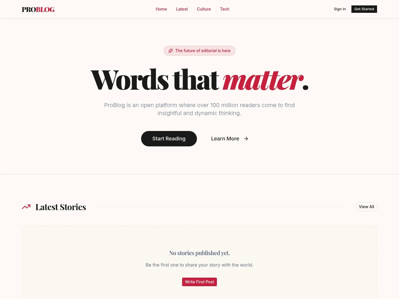 ProBlog Platform