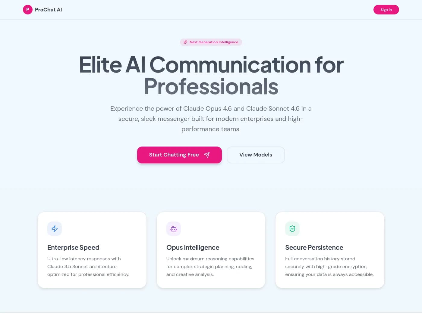 ProChat AI Messenger