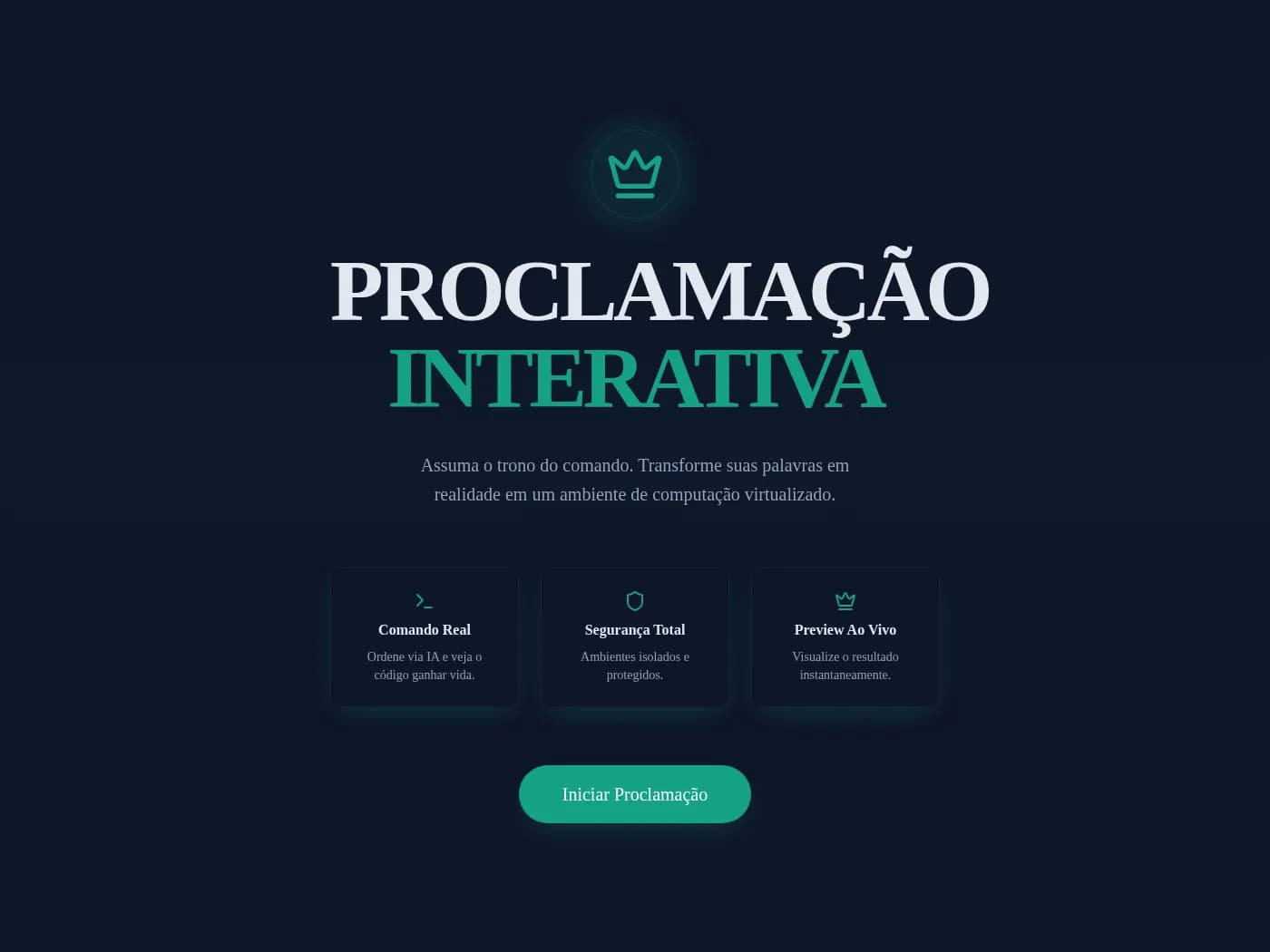Proclamação Interativa Web