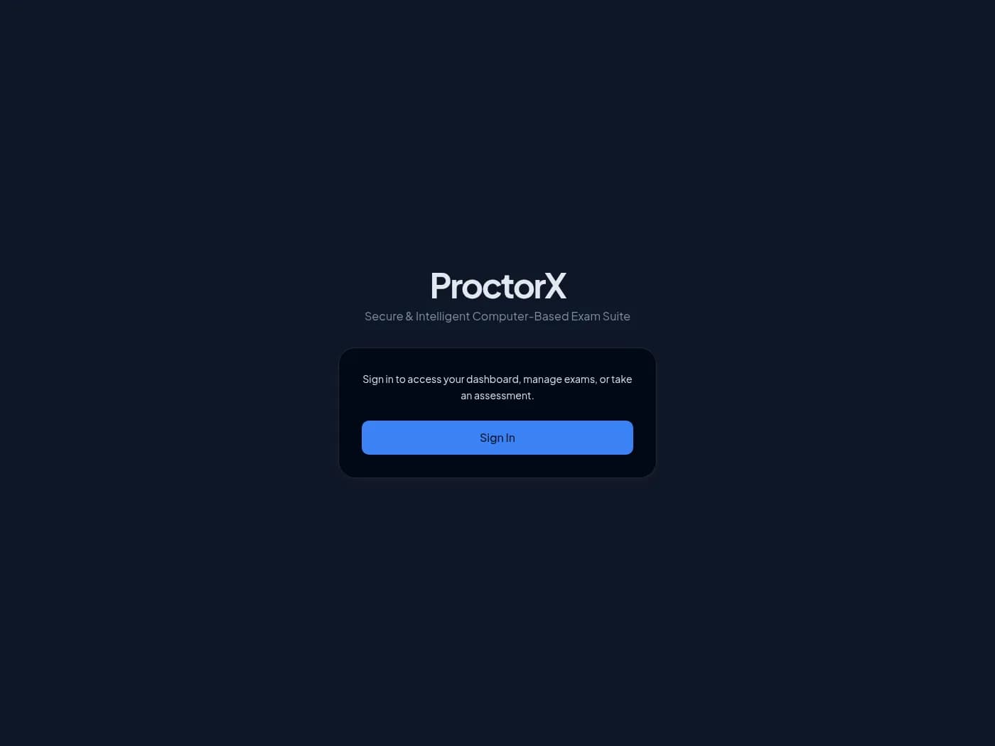 ProctorX Exam Suite