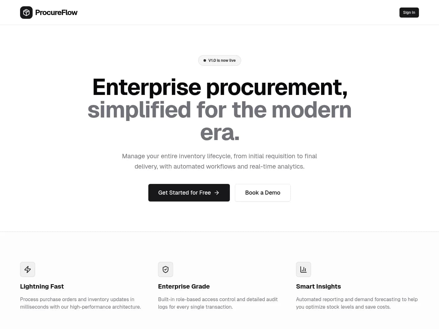 ProcureFlow ERP