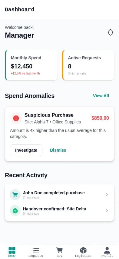ProcureTrack Mobile