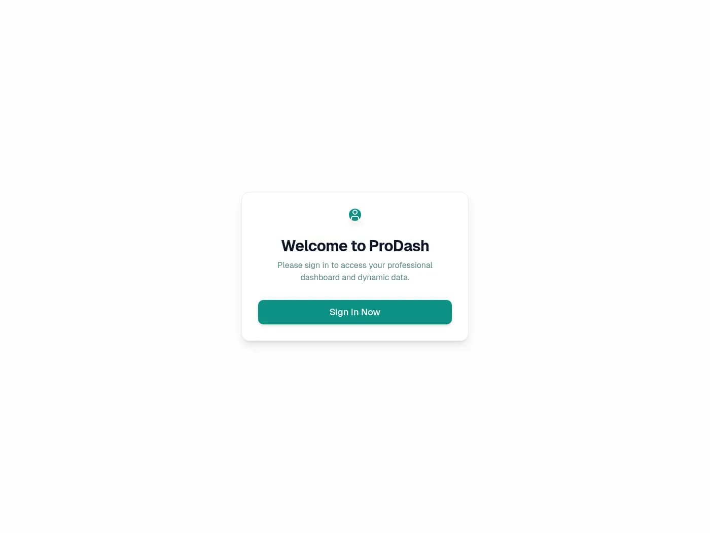 ProDash Web Dashboard