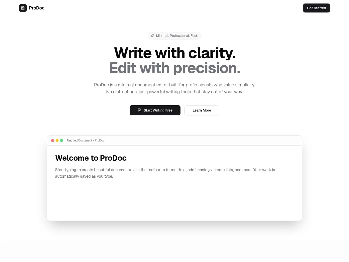 ProDoc Editor