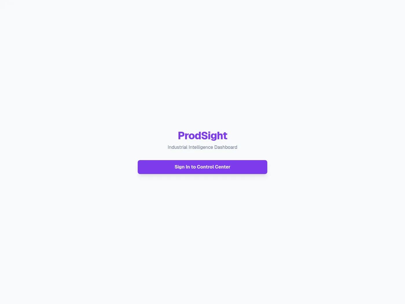 ProdSight Dashboard