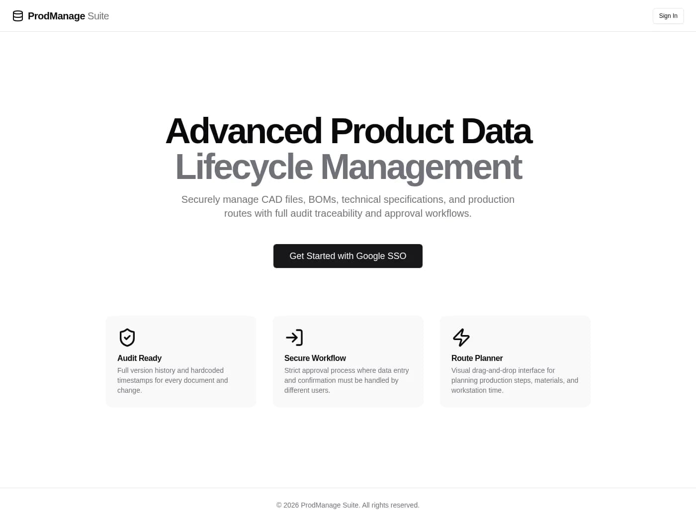 ProdManage Suite