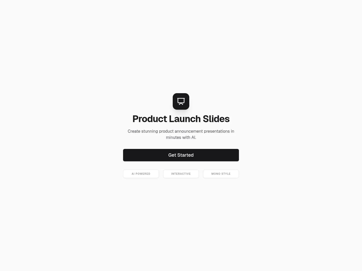 Product Launch Slides