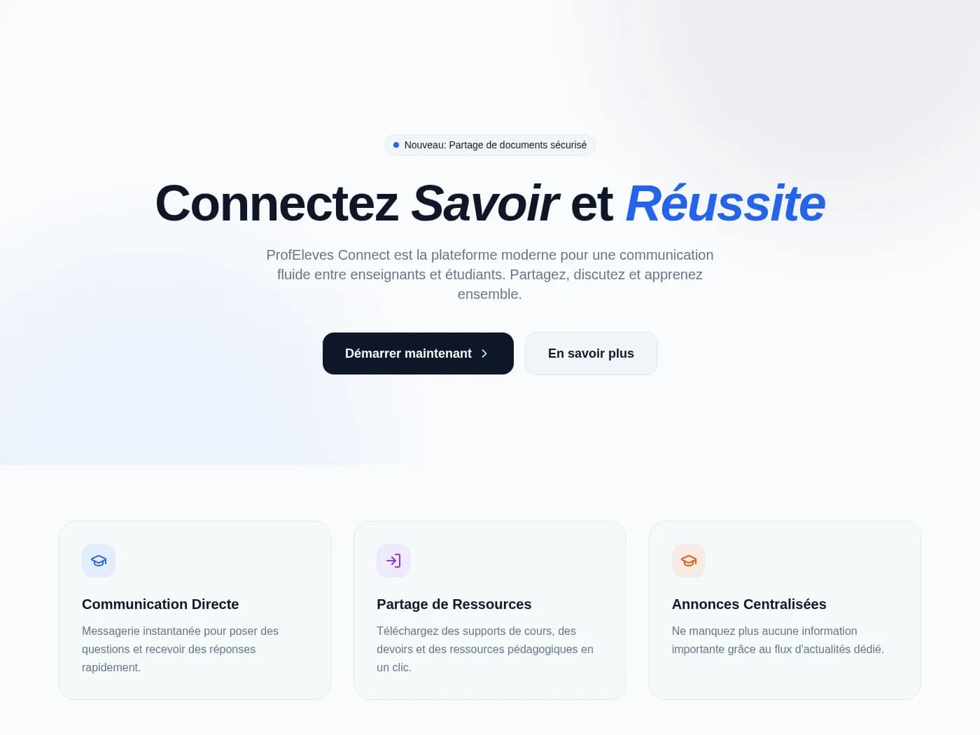 ProfEleves Connect