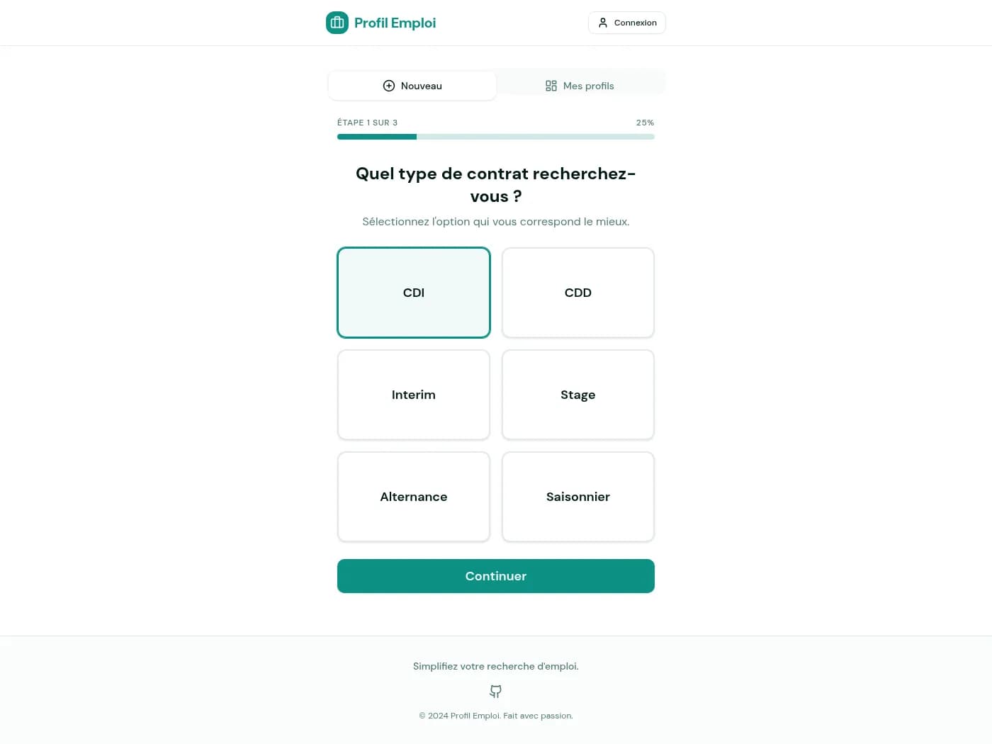 Profil Emploi App