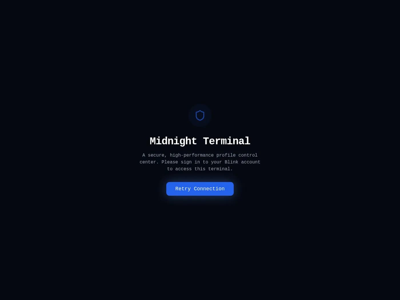 Midnight Profile Dashboard