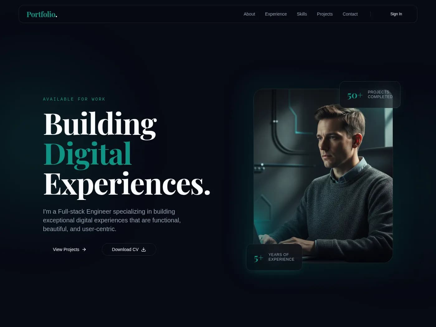 Profile Landing Page