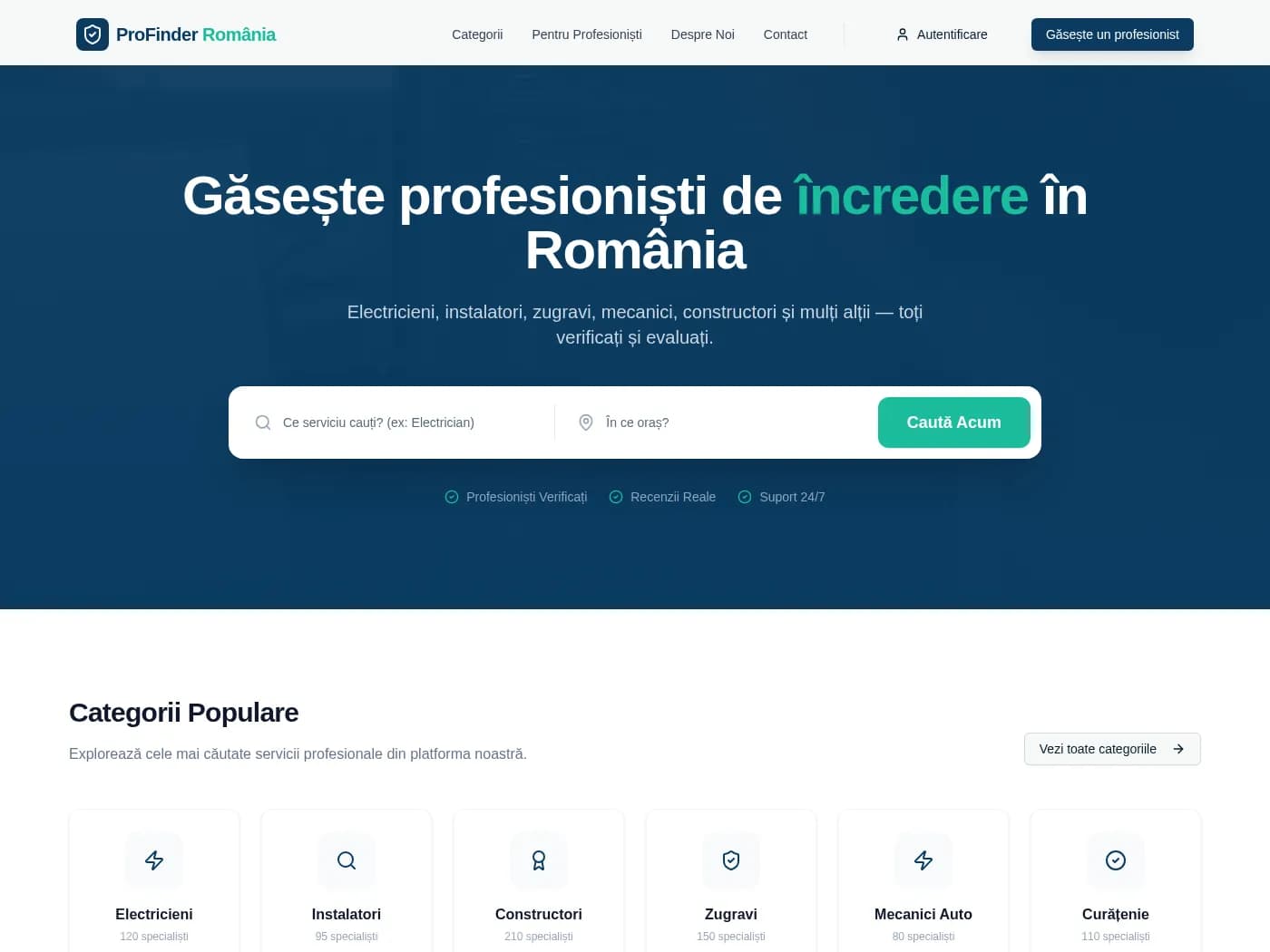 ProFinder România Platform