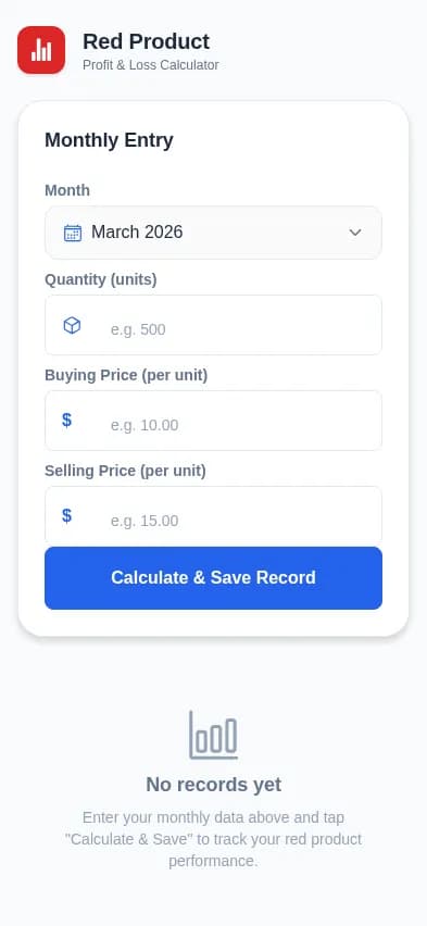 Profit Calculator App