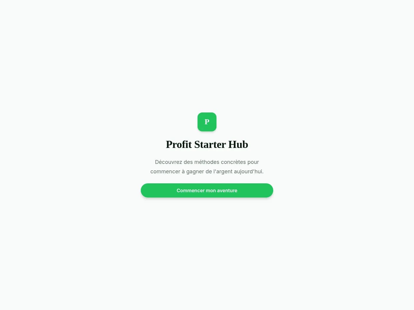 Profit Starter Hub