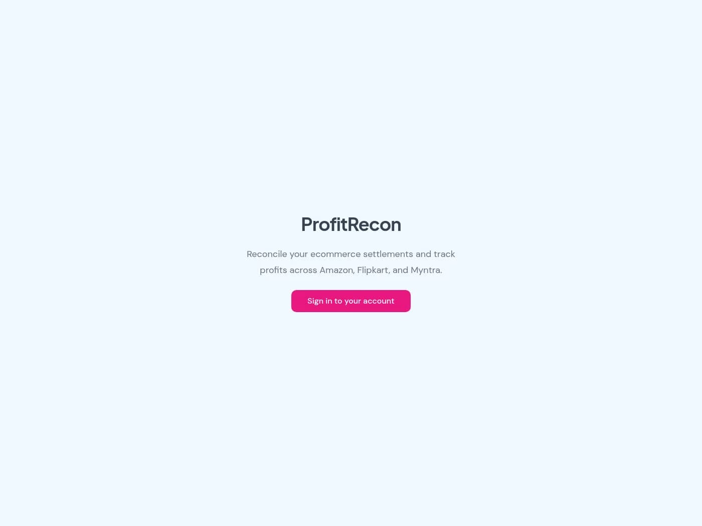 ProfitRecon SaaS