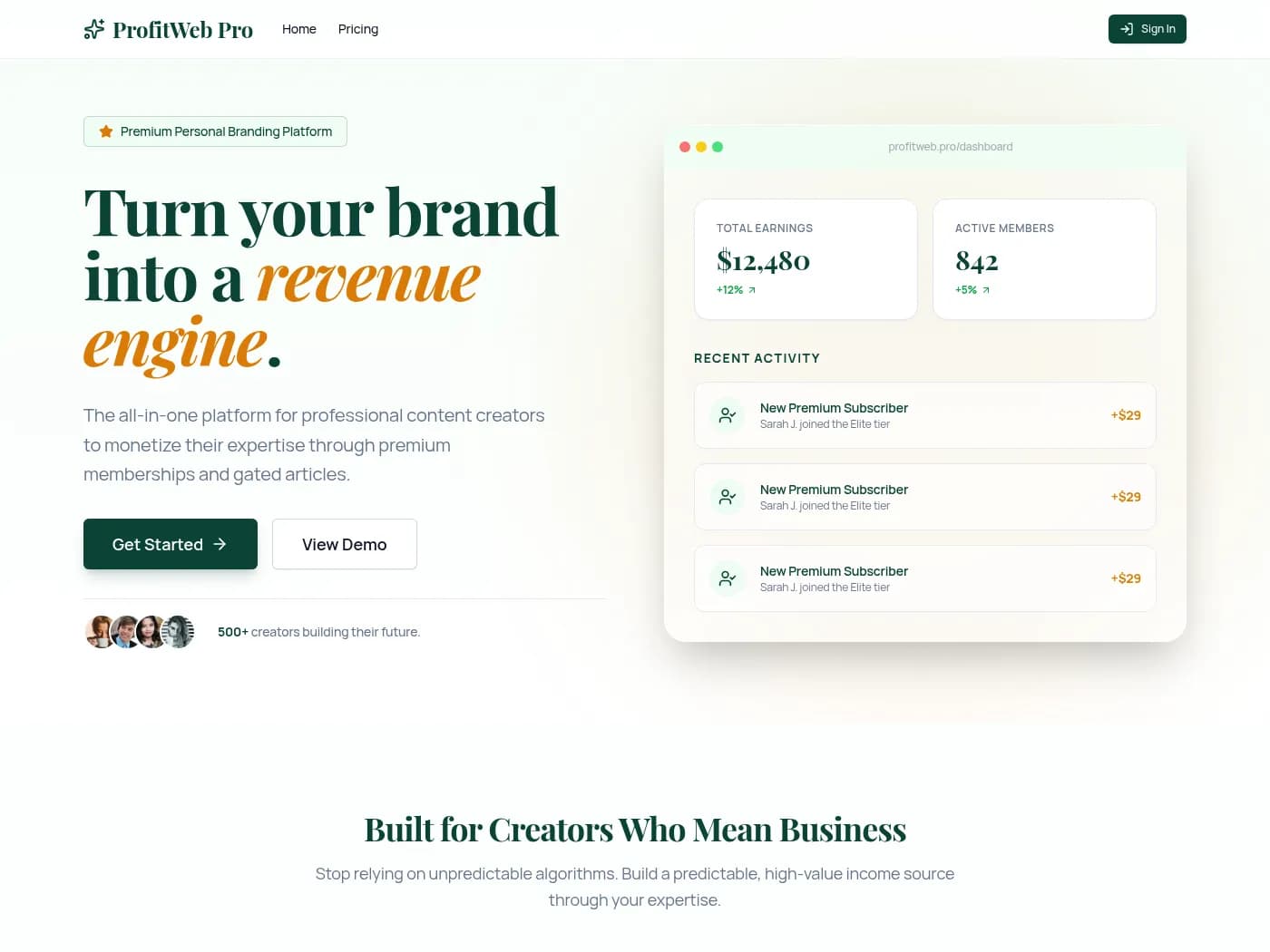 ProfitWeb Pro